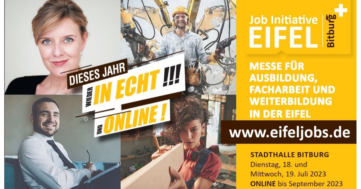 Messe für Facharbeit, Ausbildung und Weiterbildung im Eifelkreis: Auf ...