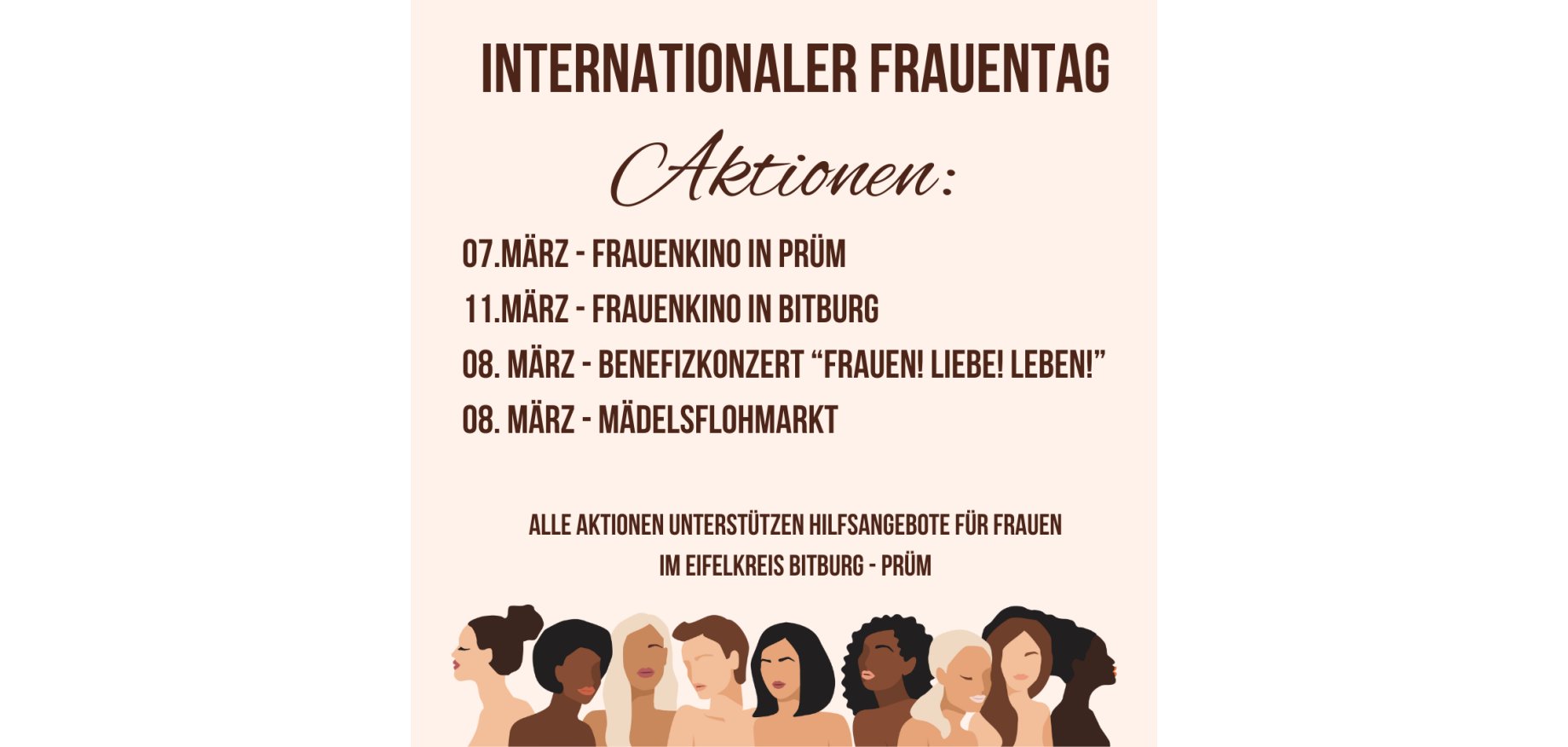 Aktionen zur Woche des Internationalen Weltfrauentages 2024 ...