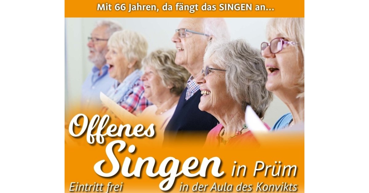 Offenes Singen am 18. Februar in Prüm | Eifelkreis Bitburg-Prüm