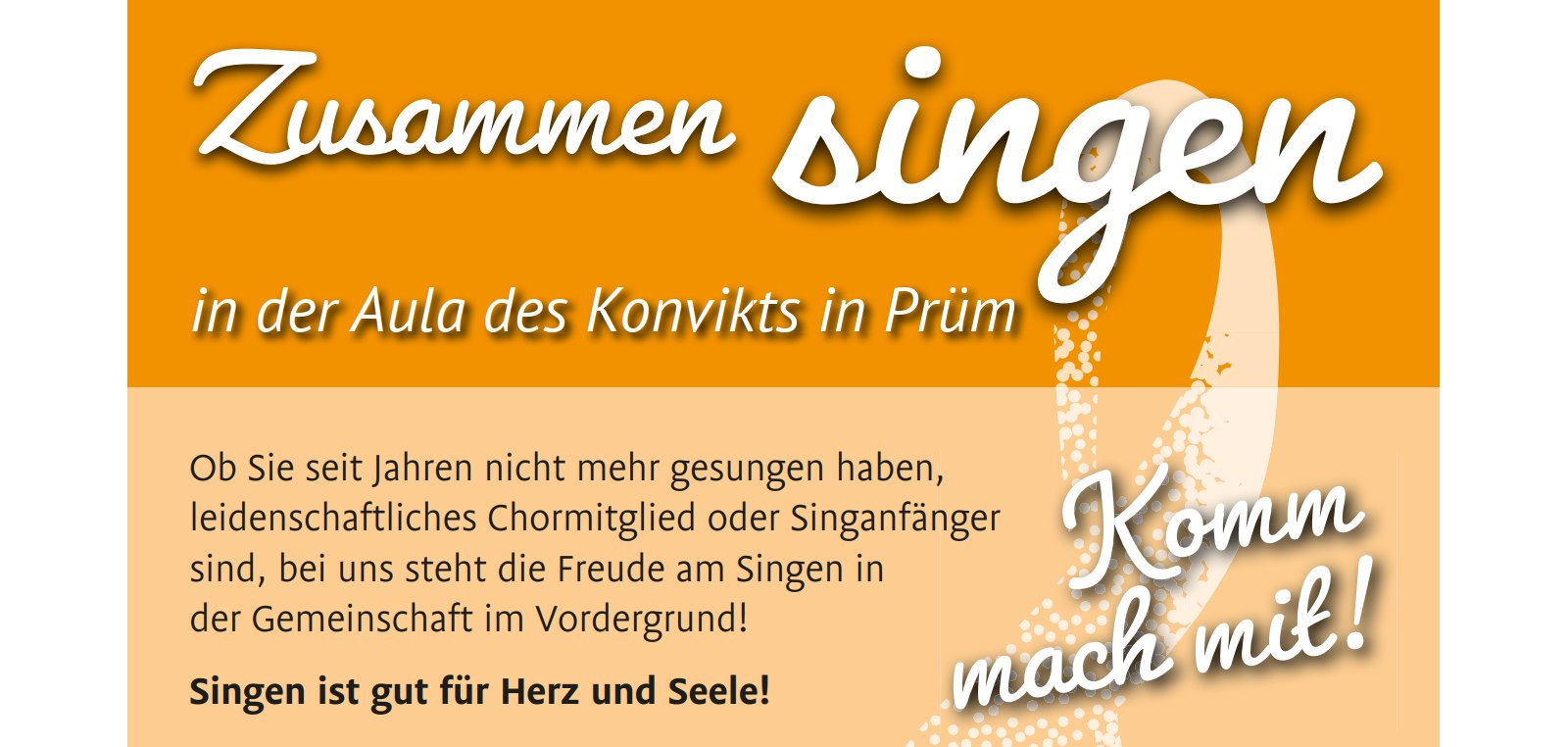 Offenes Singen am 20. Januar in Prüm | Eifelkreis Bitburg-Prüm
