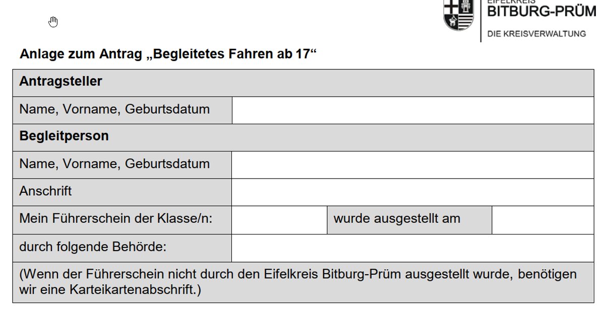 Formulare (pdf) | Eifelkreis Bitburg-Prüm